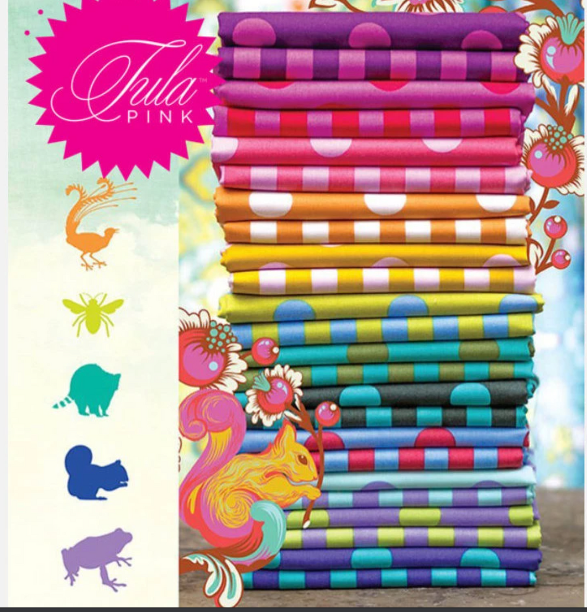 Tula Pink Pom Poms and Stripes – The Trendy Little Geek