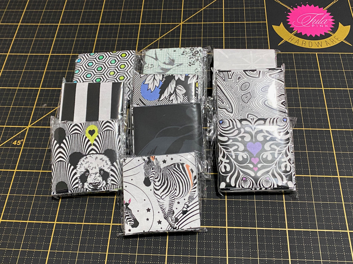 Linework by Tula Pink Mini Charm Pack, 52 Pieces, 4 each of 13 prints ...